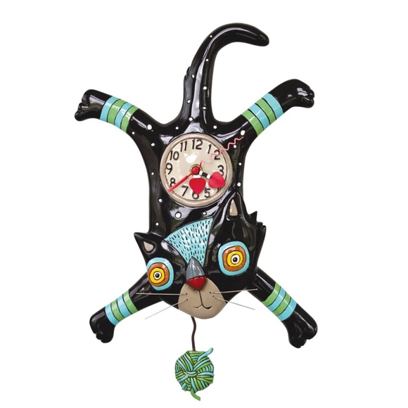 Wall Decor | Allen Design Studio Craft Attack Cat Clock | Poshmark